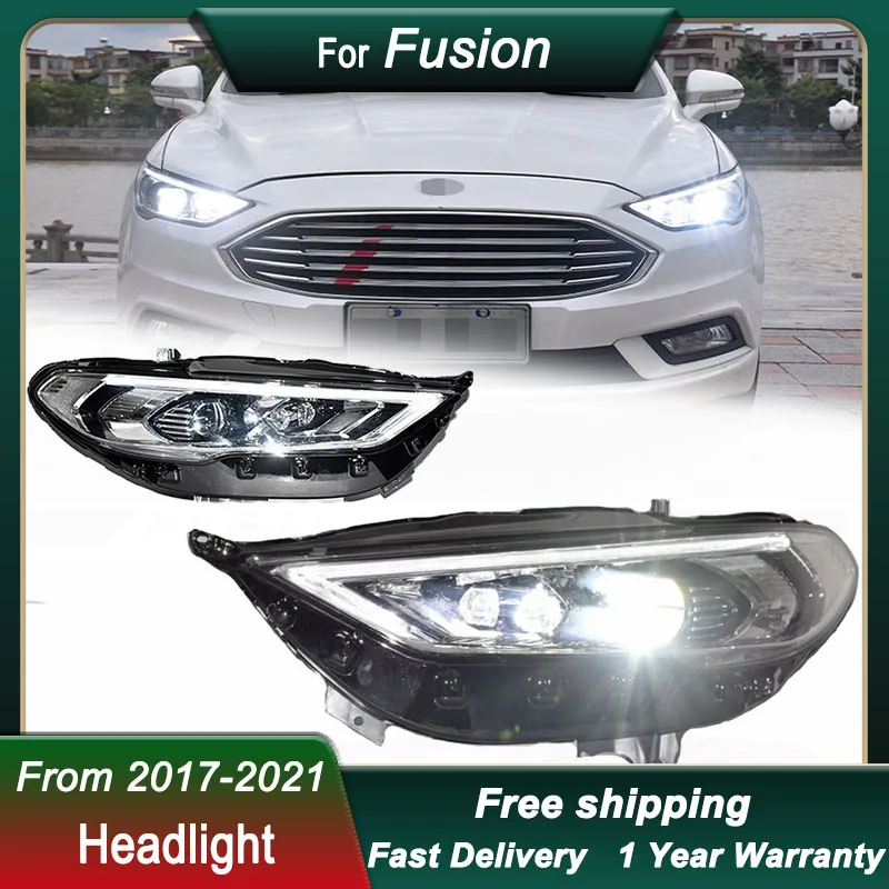 Car-Headlight-For-Ford-Fusion-2017-2021-Mondeo-LED-Head-Lamp-New-Design ...