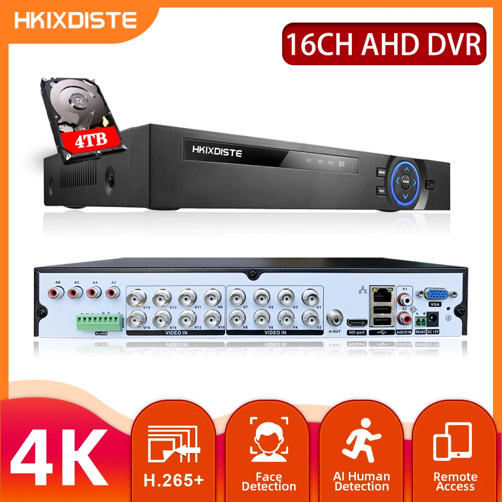 Grabador-de-v-deo-Digital-de-videovigilancia-grabador-DVR-AHD-de-16 ...