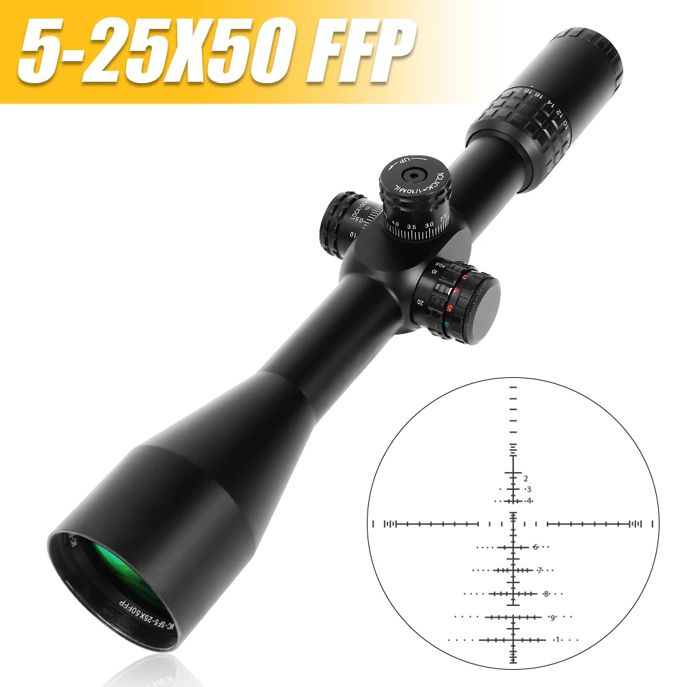 5-25x50-FFP-Tactical-Riflescope-Red-Illuminated-Reticle-Big-Handwheel ...