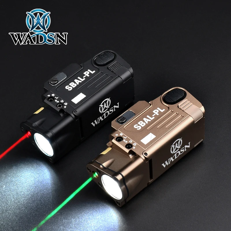 Tactical Metal SBAL-PL Strobe/Constant Flashlight With Red/Green Laser ...