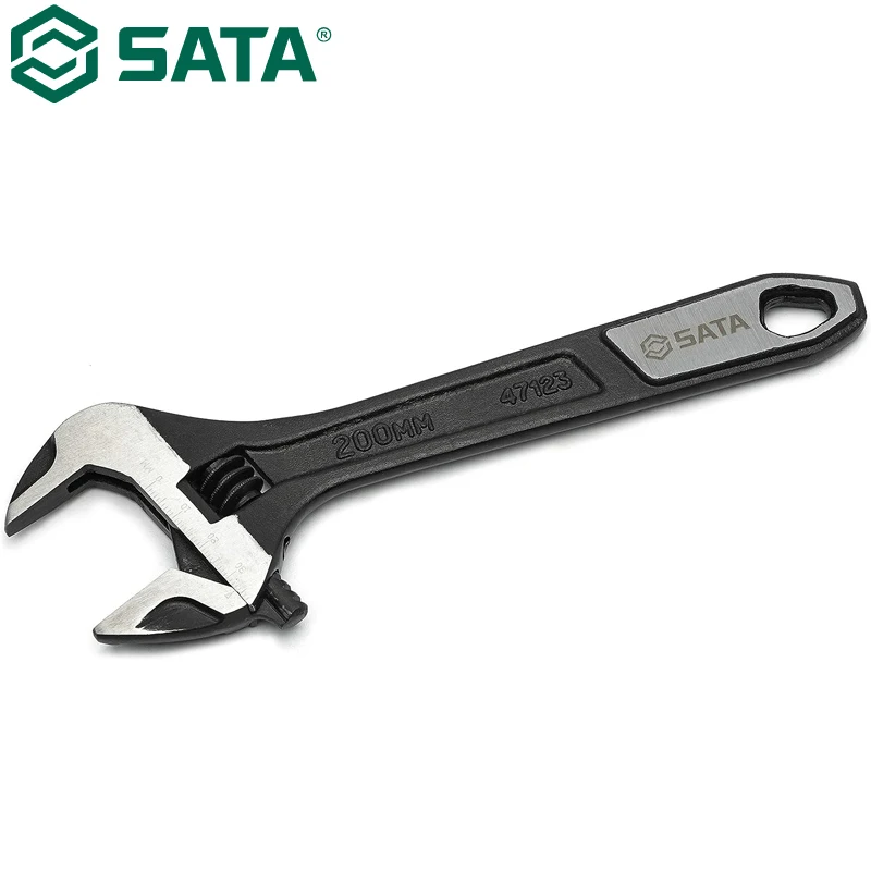 SATA-47123-Large-Opening-Adjustable-Wrench-High-Quality-Materials ...