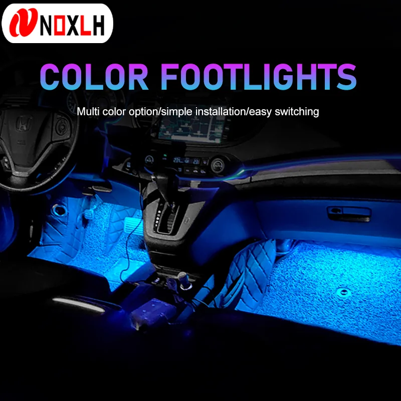 LED-Car-Interior-Ambient-Foot-Light-with-USB-Backlight-Lighting-5V-Auto ...