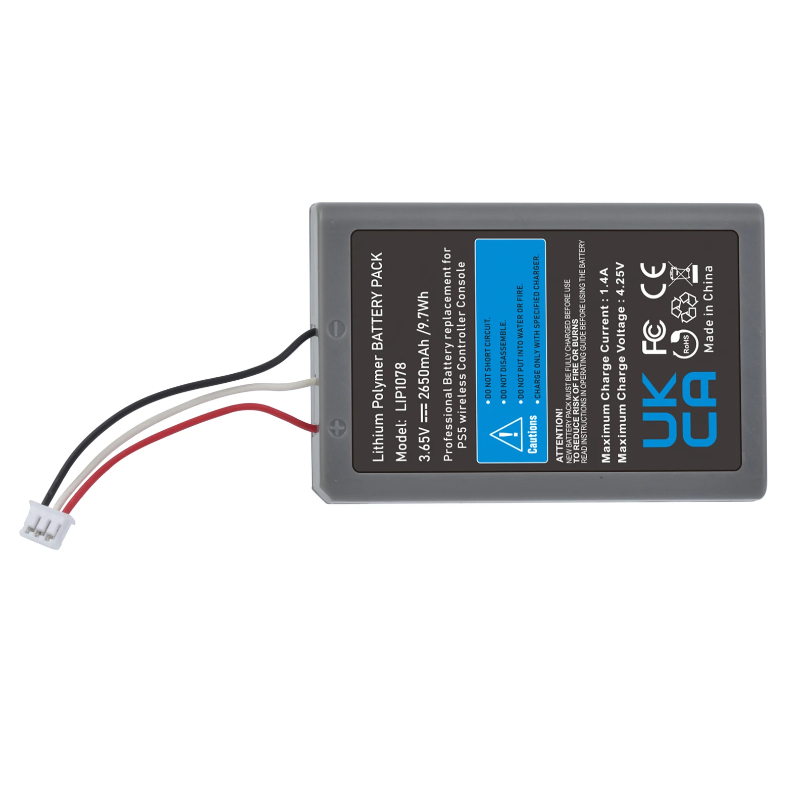 Piles 4x - Batterie de remplacement pour manette PlayStation 5, 2650mAh ...