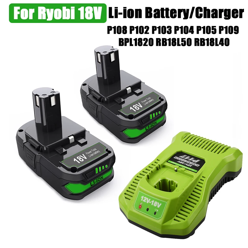 Batterie-de-remplacement-au-Lithium-18V-pour-Ryobi-One-pour-mod-les ...