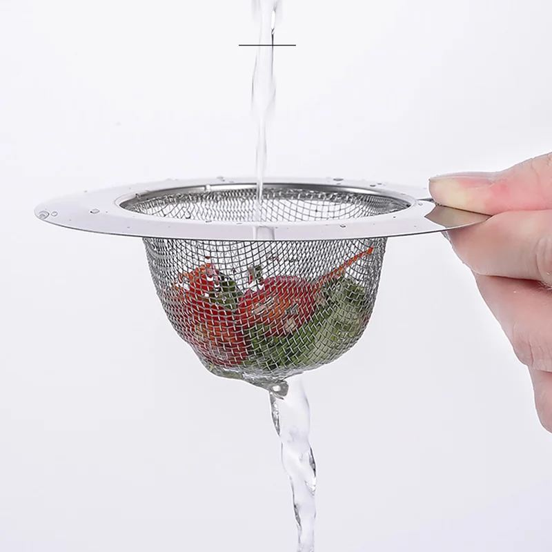 Stainless Steel Kitchen Sink Filter Mesh Sink Sewer Strainers Bathroom ...