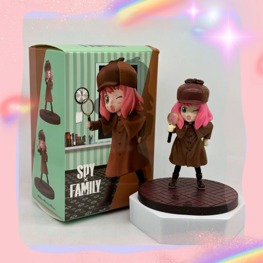 13cm-SPY-FAMILY-Anya-Figurine-Forger-Anime-Figures-Detective-Uniform ...