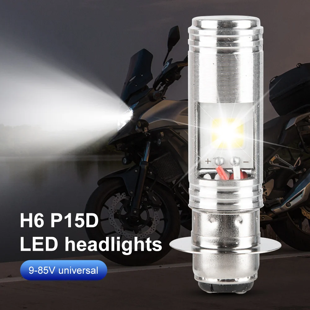 New-9-85V-LED-Motorcycle-Headlight-Bulbs-Hi-Lo-Beam-Scooter-Moped-Moto ...