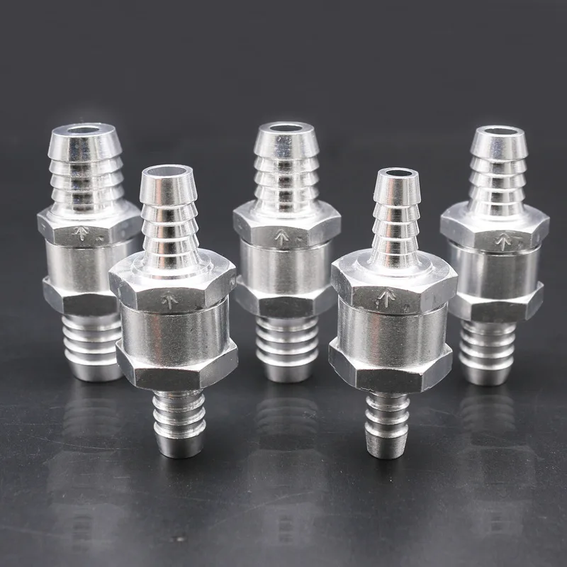 One Way 6/8/10/12/14/16mm 6 Size Valves Aluminium Alloy Fuel Non Return ...