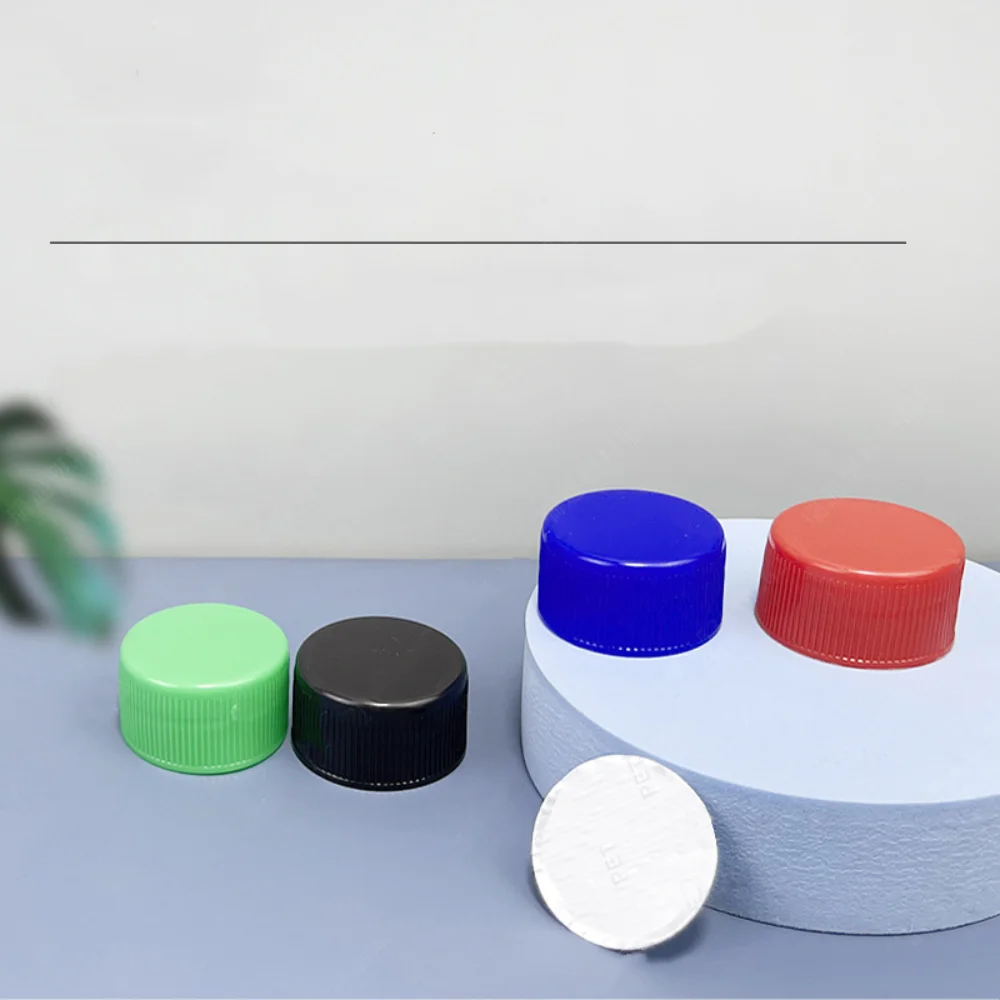 20Pcs 28mm Plastic Bottle Cap Circular Bottle Cap Reusable Drinking ...