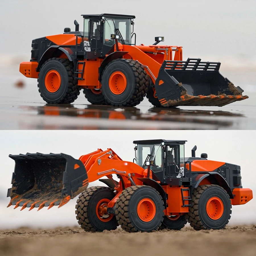 New-1-14-RC-Metal-Hydraulic-Wheel-Loader-Remote-Bulldozer-Model-for ...
