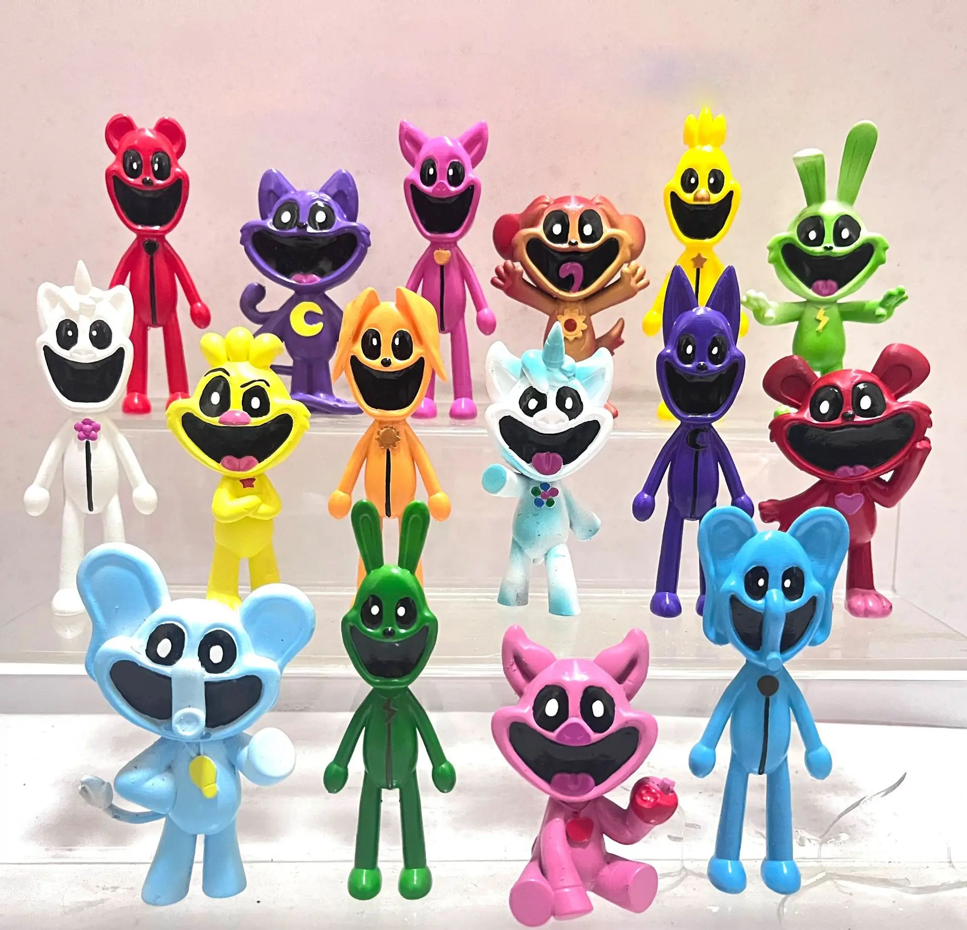 The-8Smiling-terrifying-animal-smiling-critters-figurine-ornaments-Cute ...