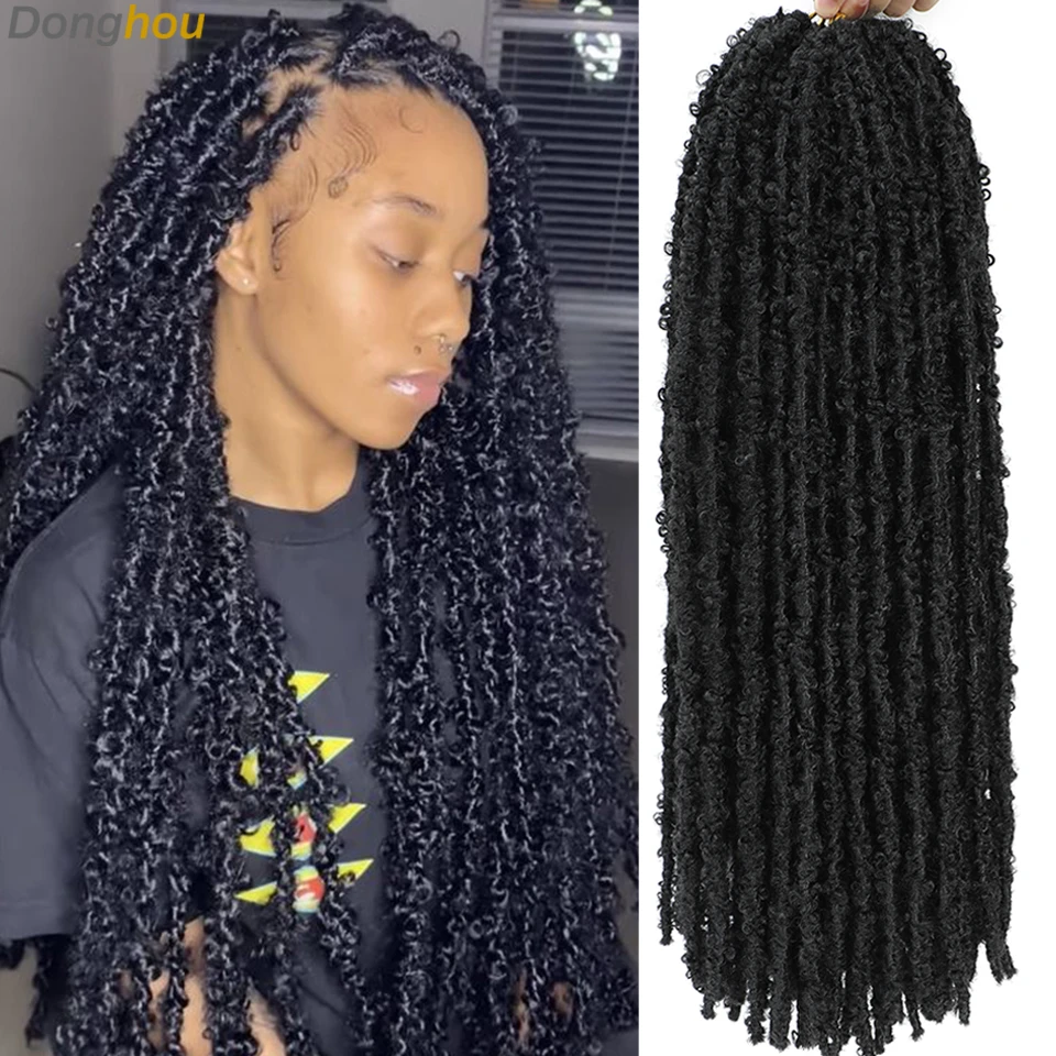 Butterfly Locks Crochet Hair Mèches 12 14 18 24 Inches Distressed Faux ...