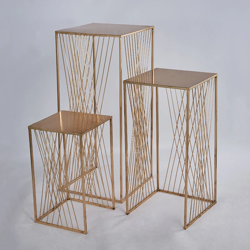 3pcs-Wrought-Iron-Plating-Cake-Flower-Stand-for-Wedding-Centerpiece ...