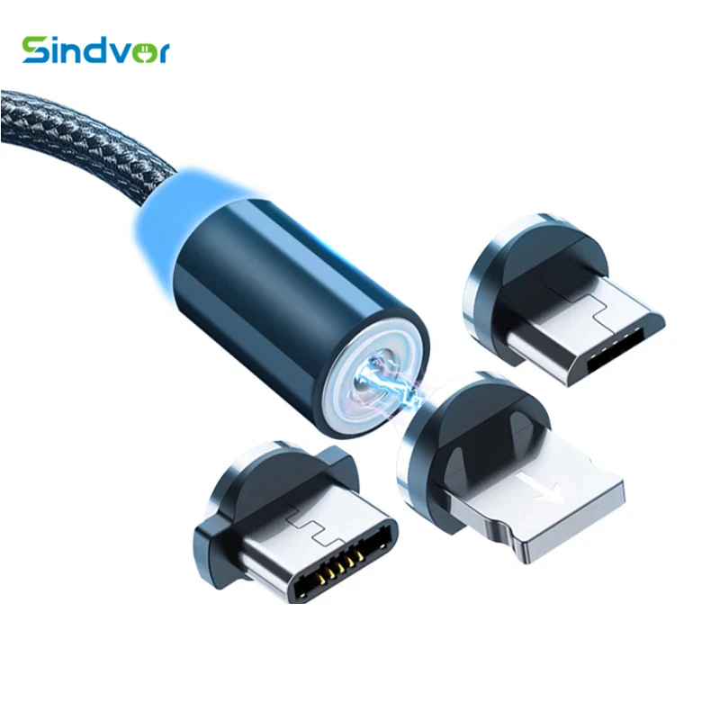 2M-Magnetic-Cable-Micro-USB-Type-C-Charger-For-Android-Phones-Fast ...