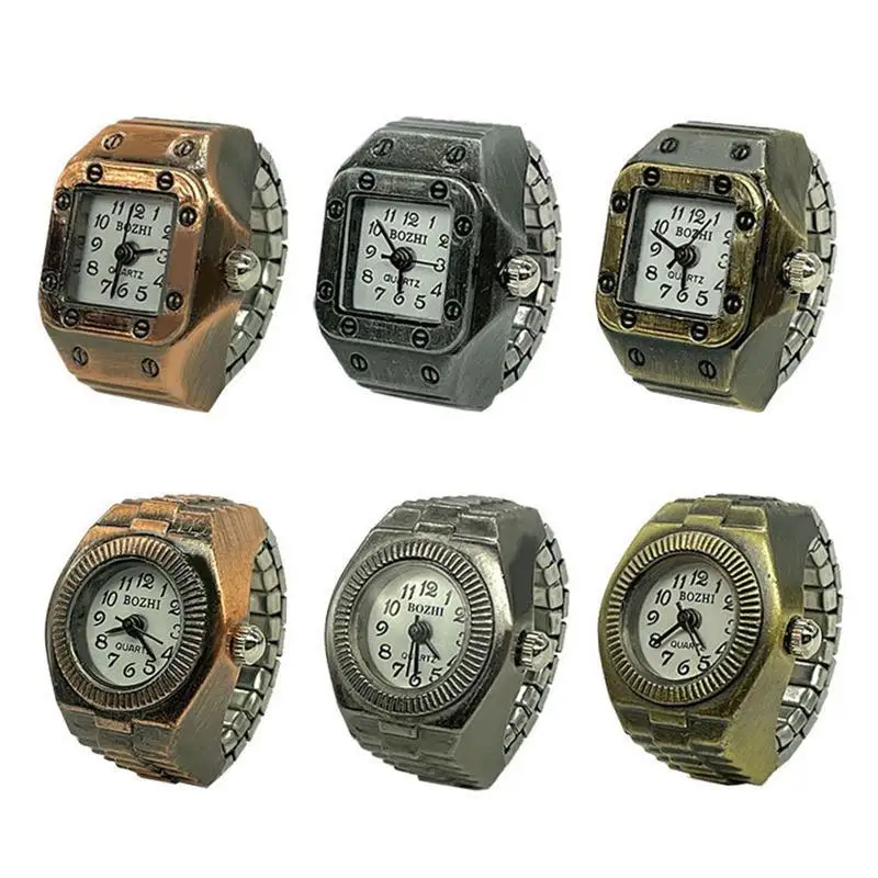 Women-Finger-Watch-Small-Finger-Watch-Pointer-Style-Mini-Retro-Bronze ...