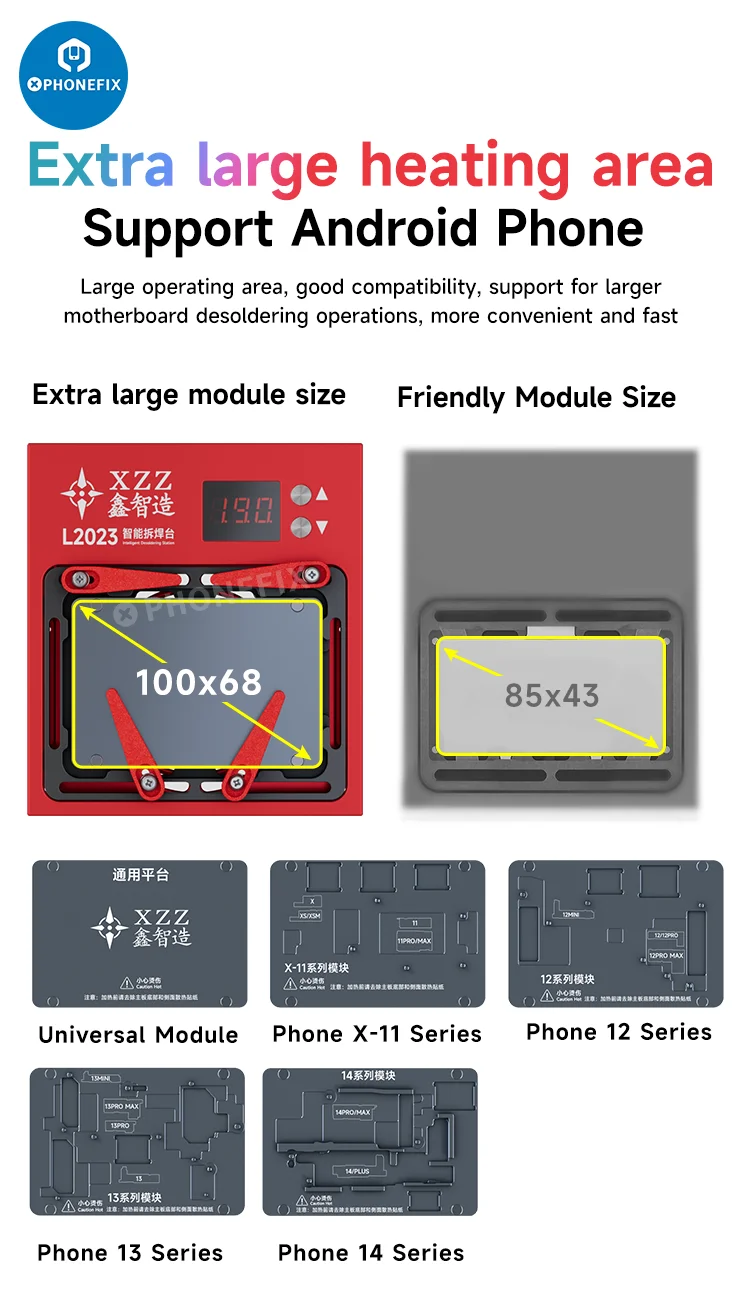 Xinzhizao L2023 Fűtési Platform Rétegezés Laminálás Ónültetési Rács Ip X-14:00 A8-16 Cpu Face Id ...