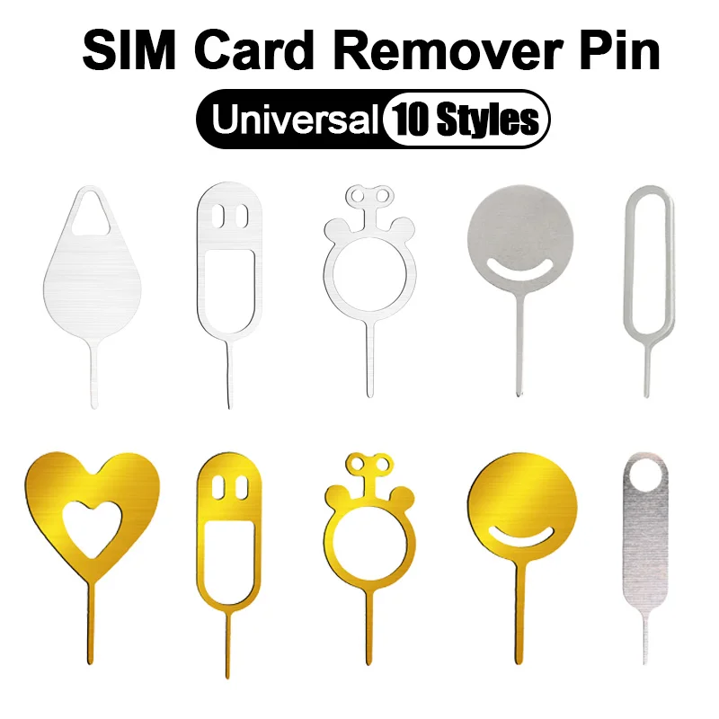 10-Style-SIM-Card-Remover-Practical-SD-Card-Tray-Eject-Pin-Ultra-light ...