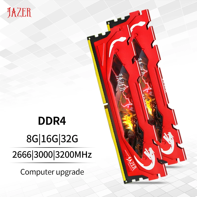 Memória Ram Ddr4 De Jazer 16gb 8 Gb 2666mhz 3000mhz Memória Ram Ddr4 ...