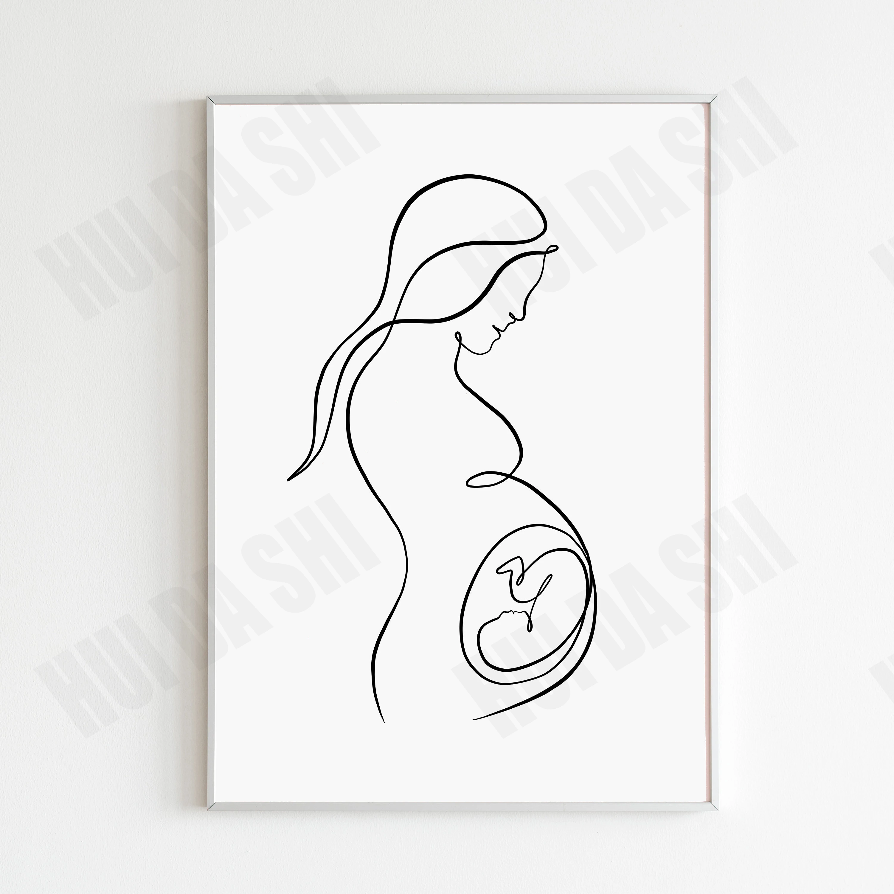 Pregnancy Clip Art Black And White