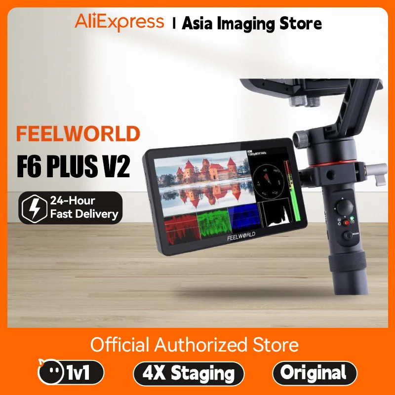 Do-Brasil-FEELWORLD-F6-PLUS-V2-6-Inch-Photography-Camera-Field-Monitor ...