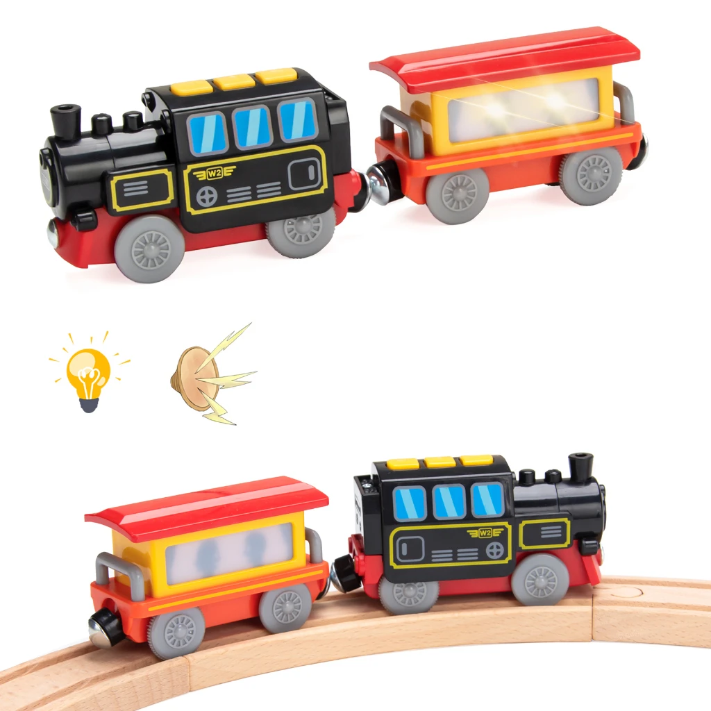 Battery-Powered-Engine-Action-Locomotive-Train-Set-With-Light-and-Sound ...