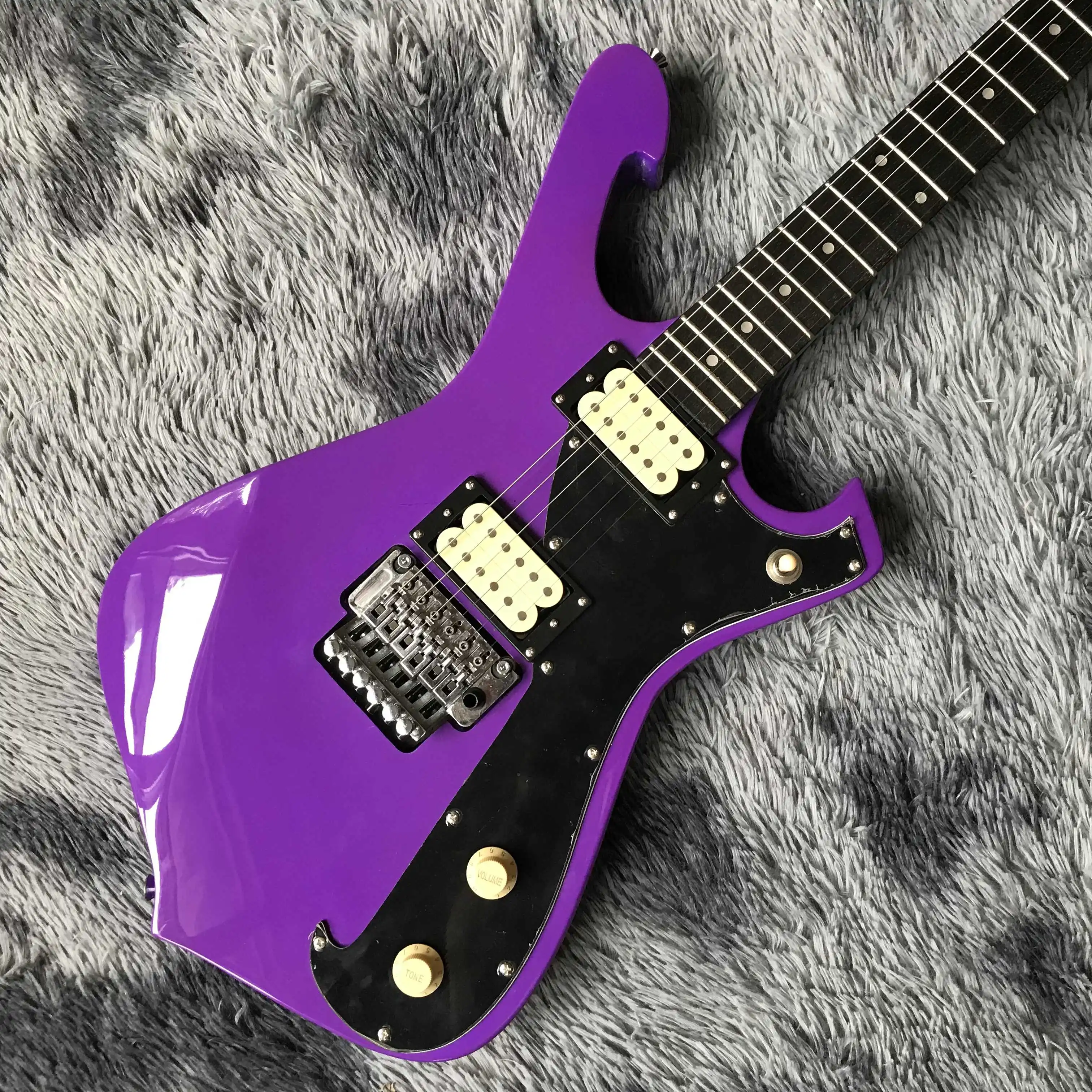 Purple And White Electric Guitar