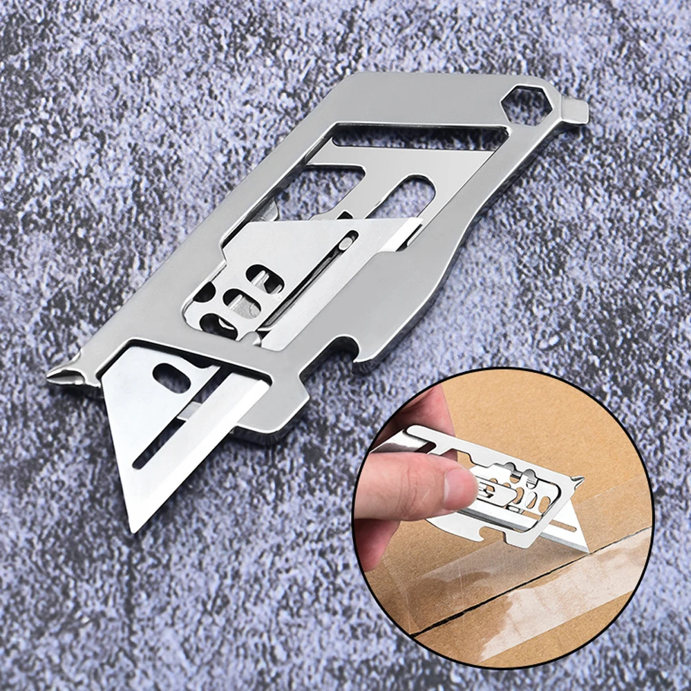 Mini Retractable Box Cutter Keychain Multitool Envelope Opener Tool ...
