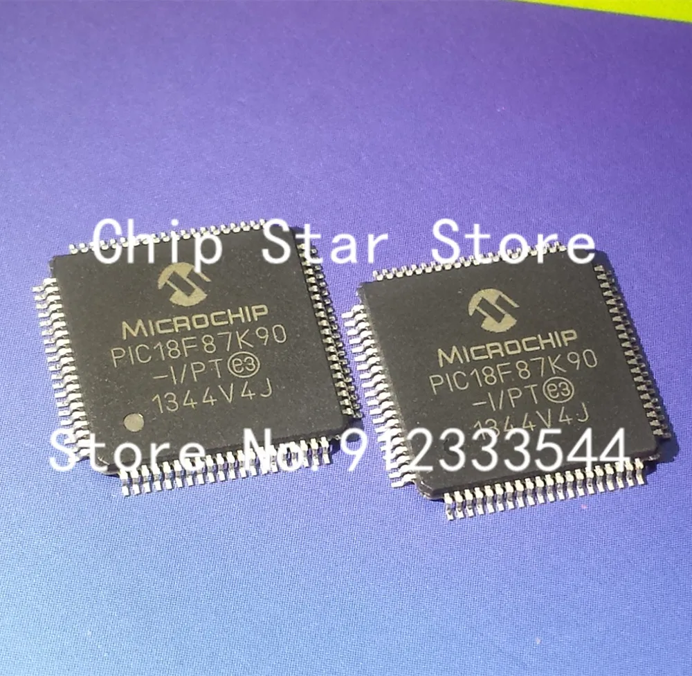 2-50pcs PIC18F87K90-I/PT PIC18F87K90 TQFP80 8Bit MCU Flash PIC18 Family ...
