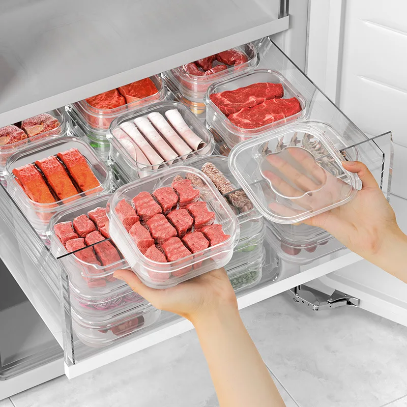 Refrigerator-Frozen-Meat-Compartment-Box-Frozen-Storage-Box-Food-Grade ...