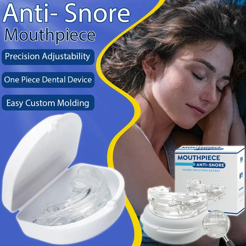 Silicone Anti-Snore Mouthpiece Bruxism Mouth Guard Improve Sleeping Aid ...
