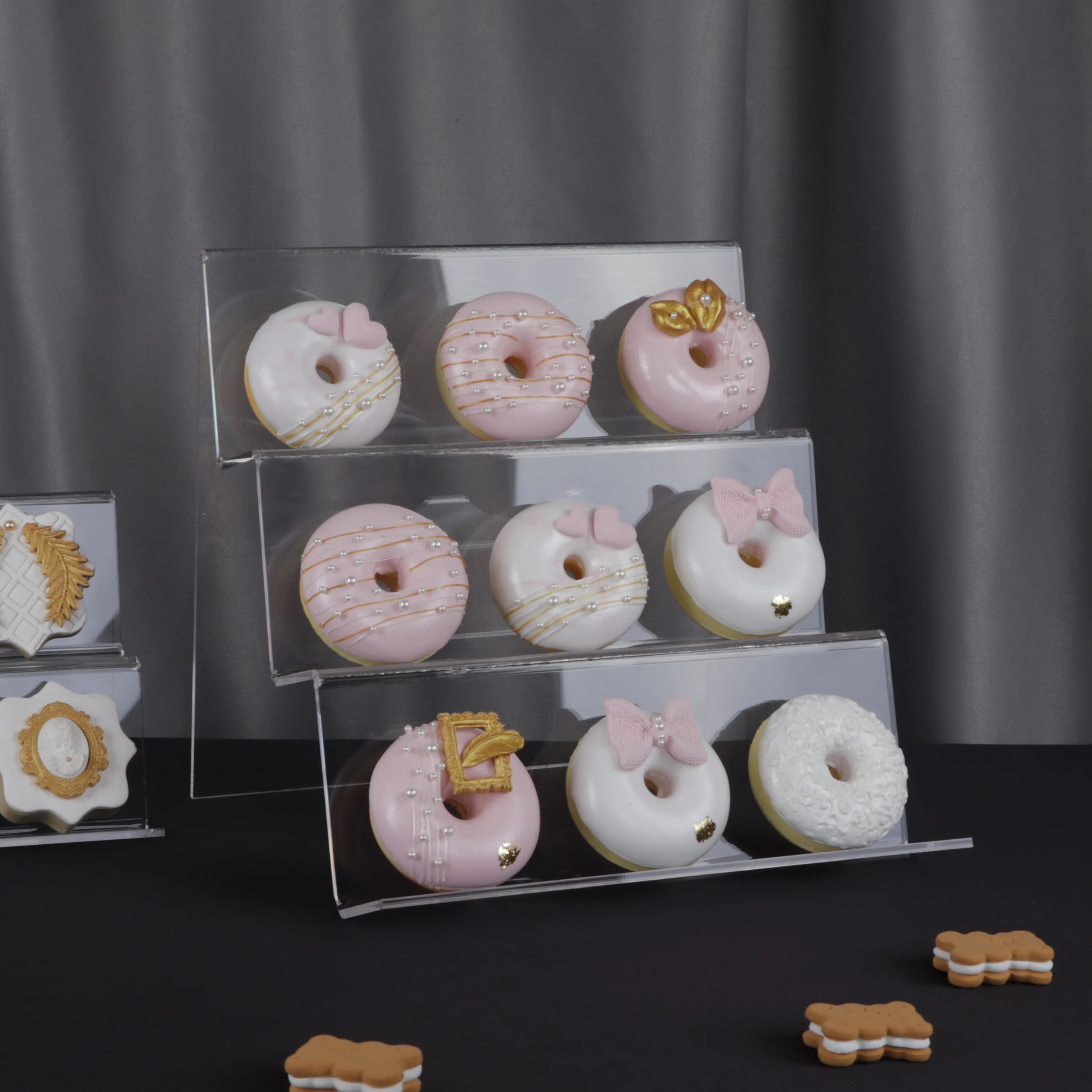 Acrylic-2-3-Tier-Donuts-Plates-Donut-Display-Stand-for-Wedding-Birthday ...