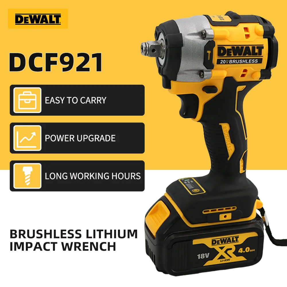 DEWALT-DCF921-Cordless-Impact-Wrench-205Nm-2500RPM-Variable-Speed ...