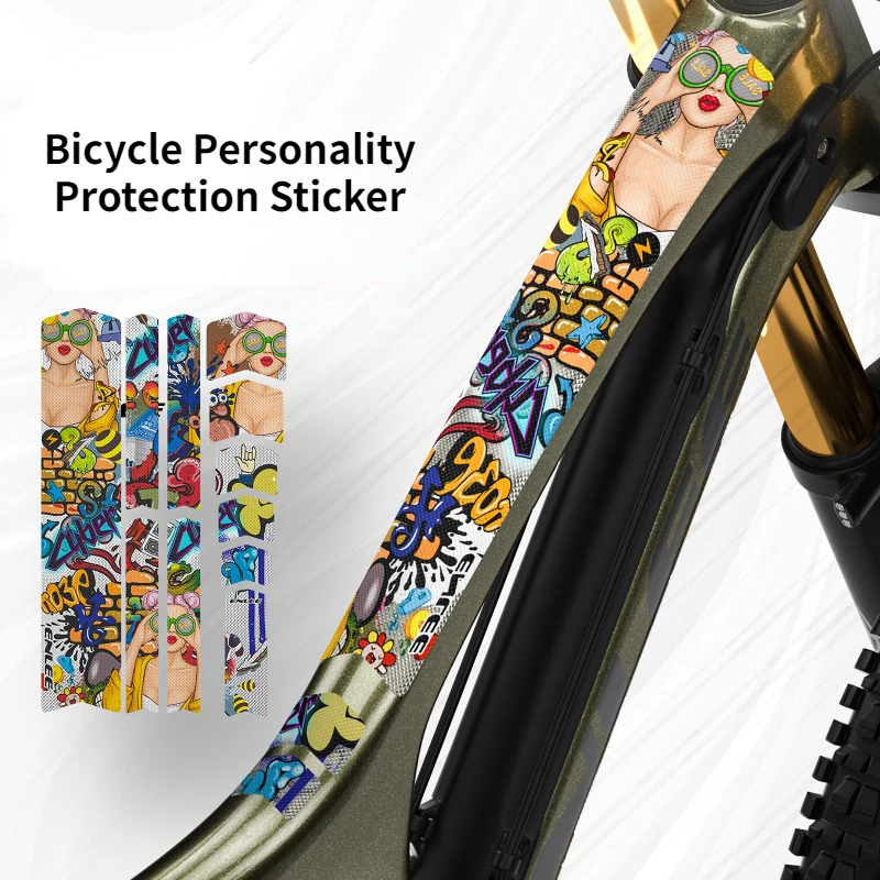 Mountain Bike Tape 17-Piece Bike Frame Protection Tape - Honeycomb ...