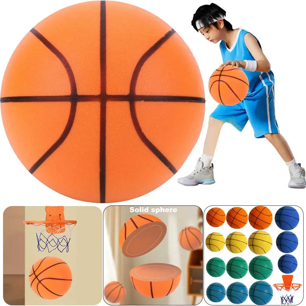 18-21-24cm-Indoor-Silent-Basketball-Sports-Bouncy-Balls-High-Density ...