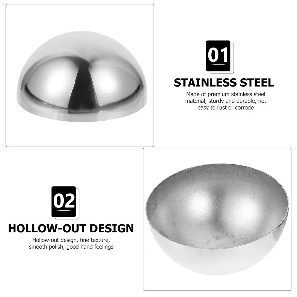 Stainless Steel Gazing Hemisphere Ball Reflective Garden Decor Mirror ...