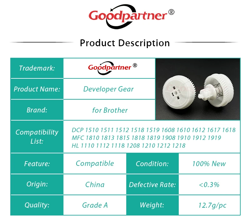 1 PIÈCE - LY8057 pour BROTHER DCP 1510 1511 1512 1518 1519 1608 1610 ...