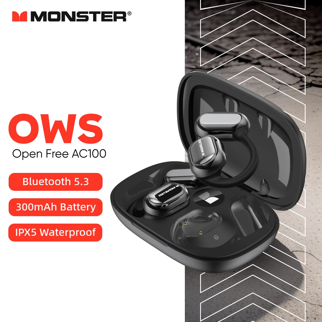 Monster-Open-Free-AC100-OWS-Headphones-Wireless-Bluetooth-5-3-HIFI ...