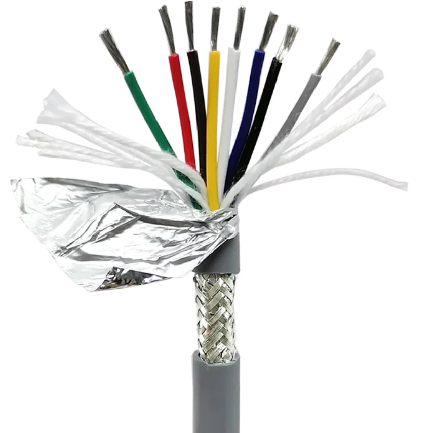 Shielded Towline Cable 2-12 Core 18/20/22/24/26AWG Pure Copper Signal ...