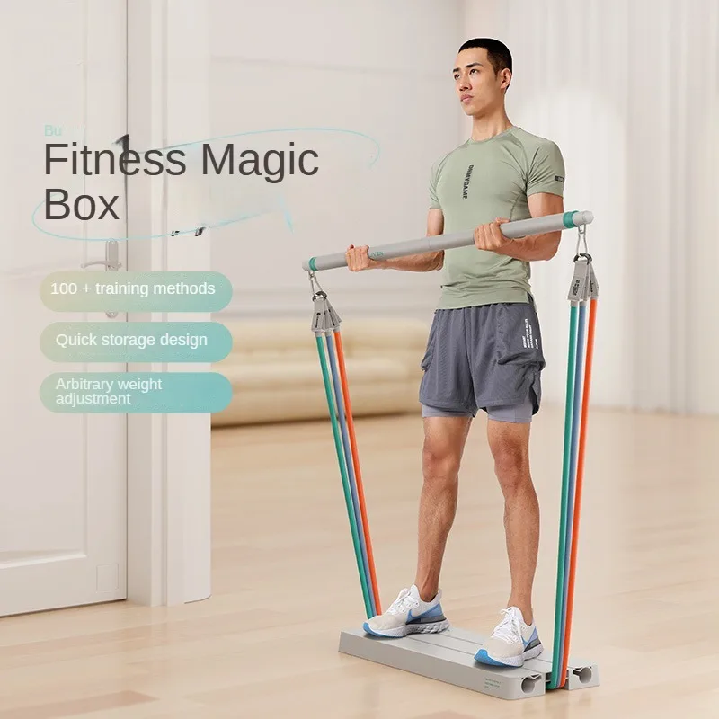 Portable-Pilates-Bar-Kit-with-Resistance-Bands-Portable-Stick-Bar ...