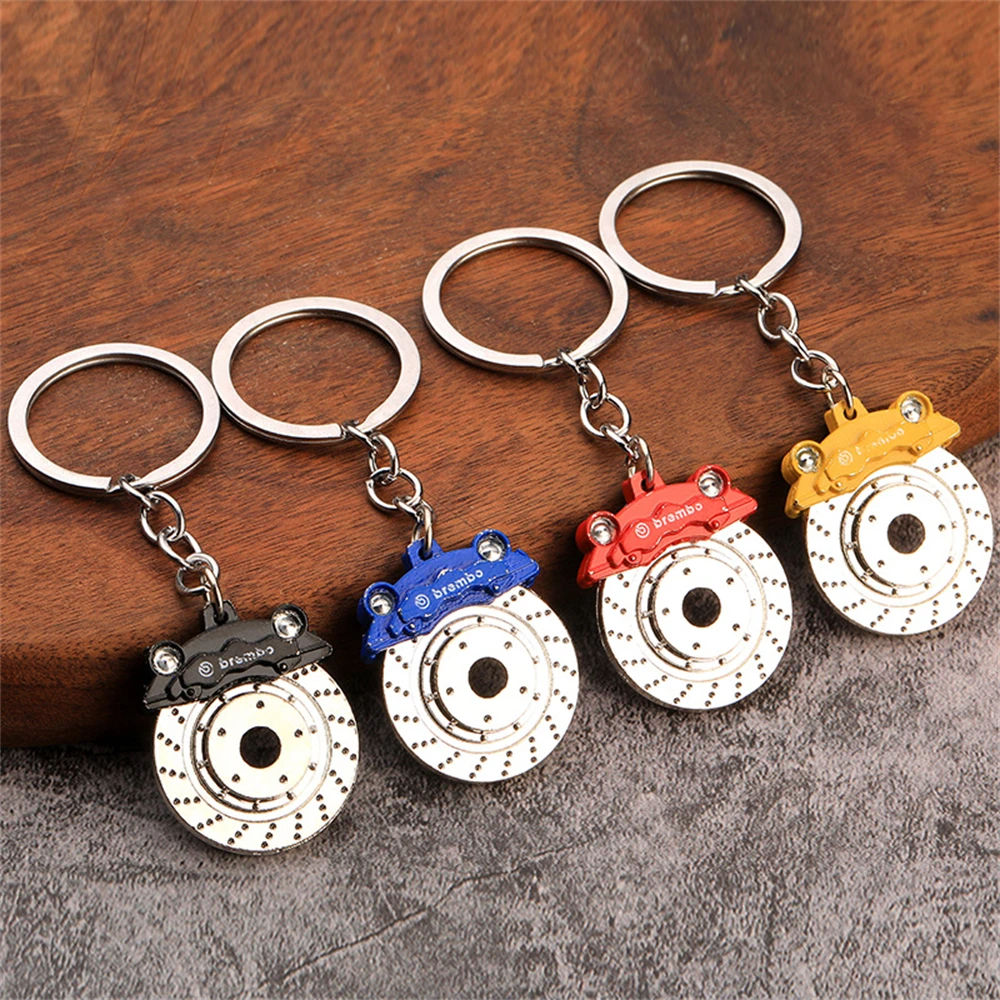 Creative Wheel Rim Keychain Metal Racing Brake Disc Keyring Car ...