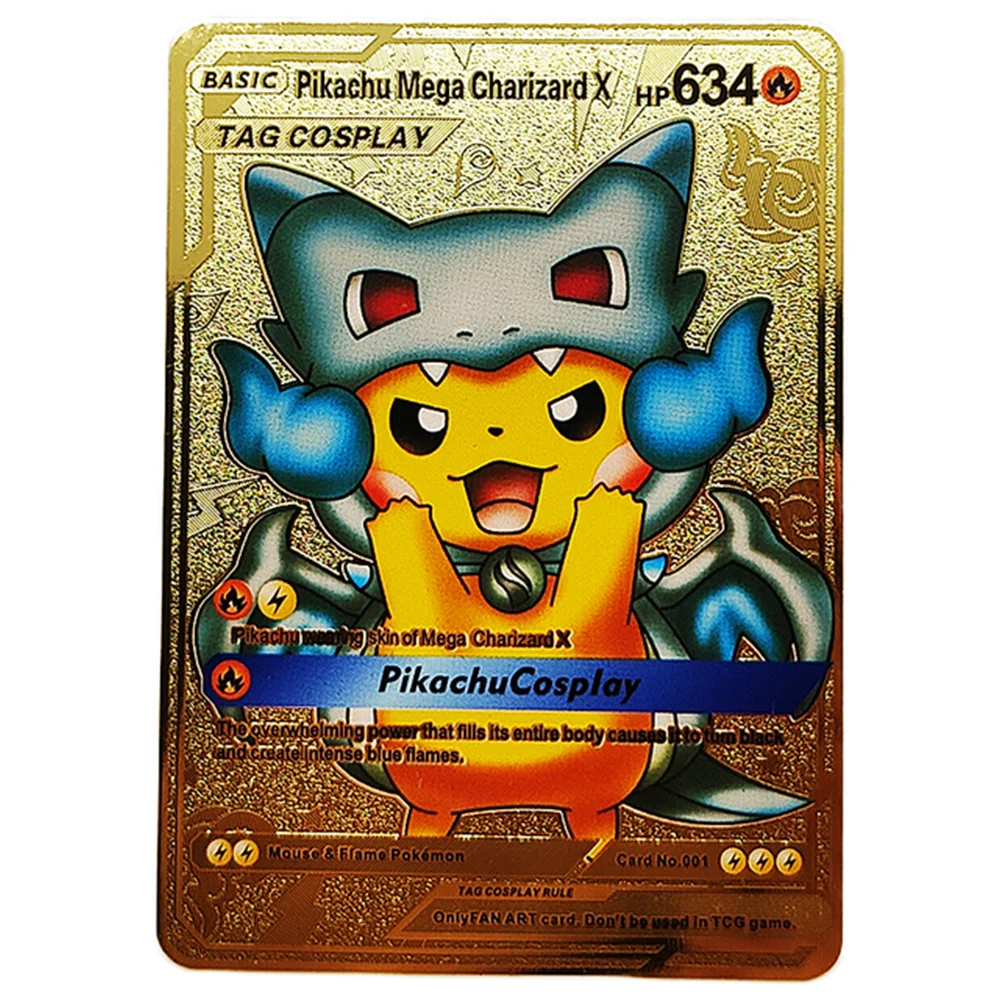 Anime-Pokemon-Pikachu-Metal-Card-Rare-Collection-Card-Eevee-Squirtle ...