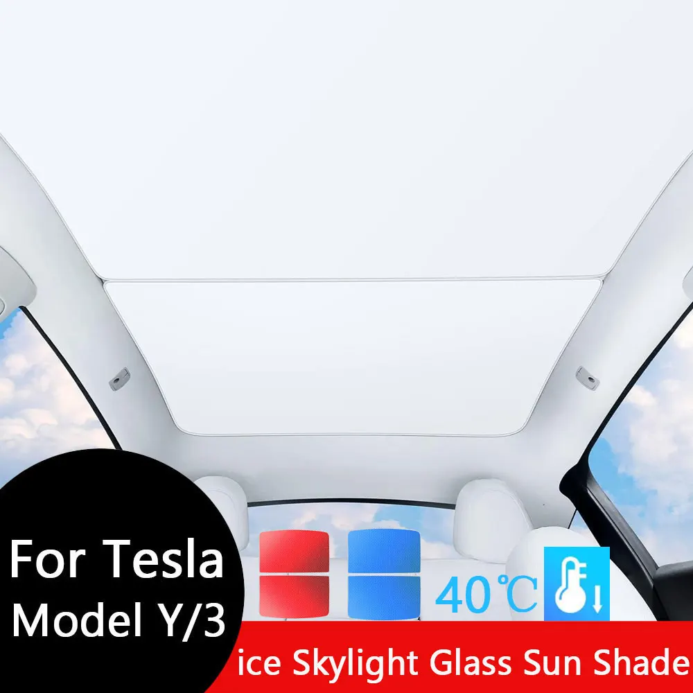 Roof-Sunshade-for-Tesla-Model-Y-Model-3-highland-ice-Roof-Skylight ...