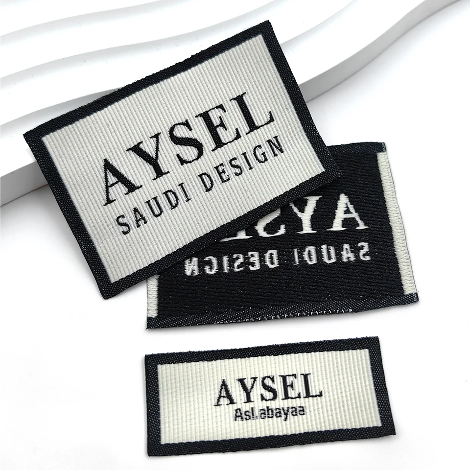 Luxury-Custom-Woven-Labels-for-Clothing-Cut-and-Fold-Textured-Damask ...
