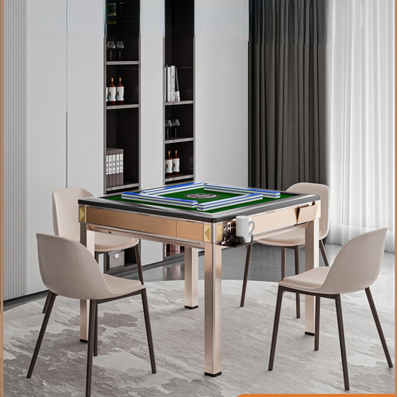 Mesin Mahjong Meja Pemanas Rumah Otomatis Penggunaan Ganda Meja Mahjong ...