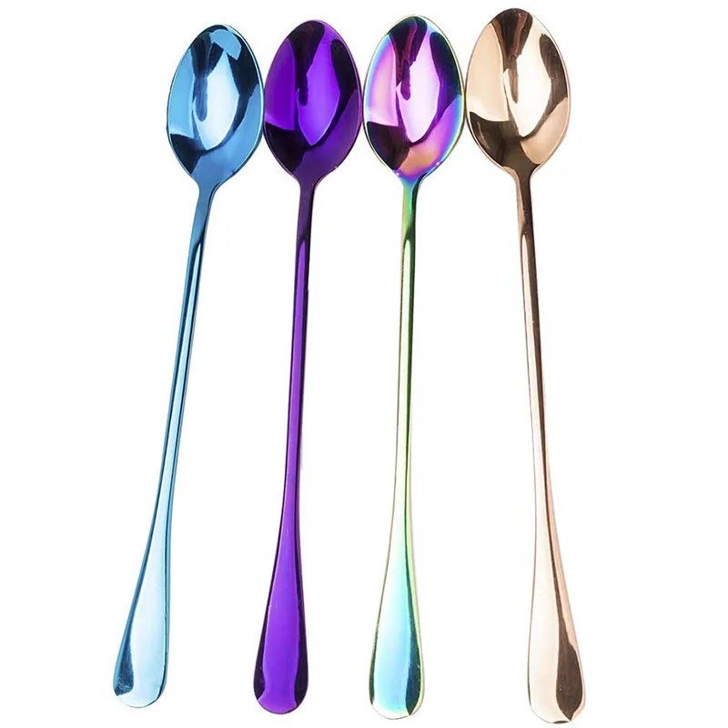 Long-Handle-Spoon-Ice-Cream-Ladle-Tea-Coffee-Stainless-Steel-Spoons ...