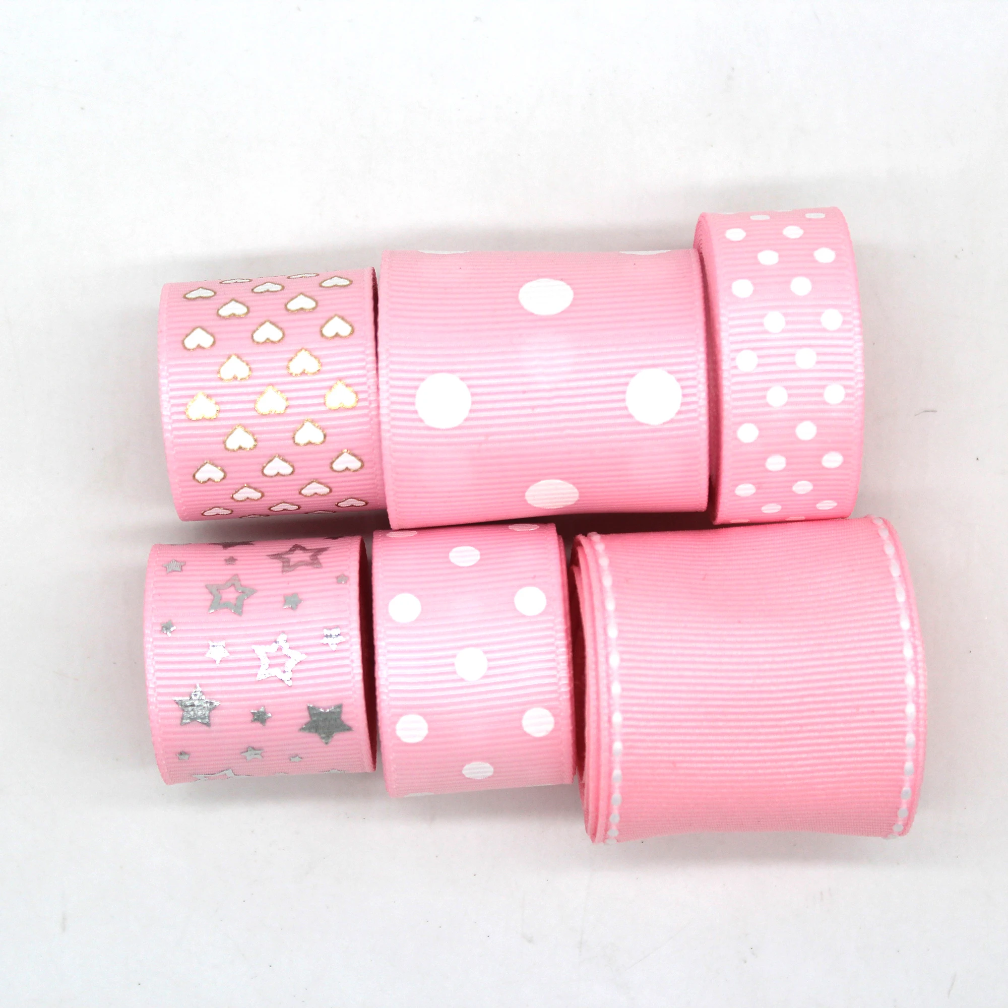 Pink-Grosgrain-Ribbon-Printed-Dots-For-DIY-Wedding-Decortion-Gift ...