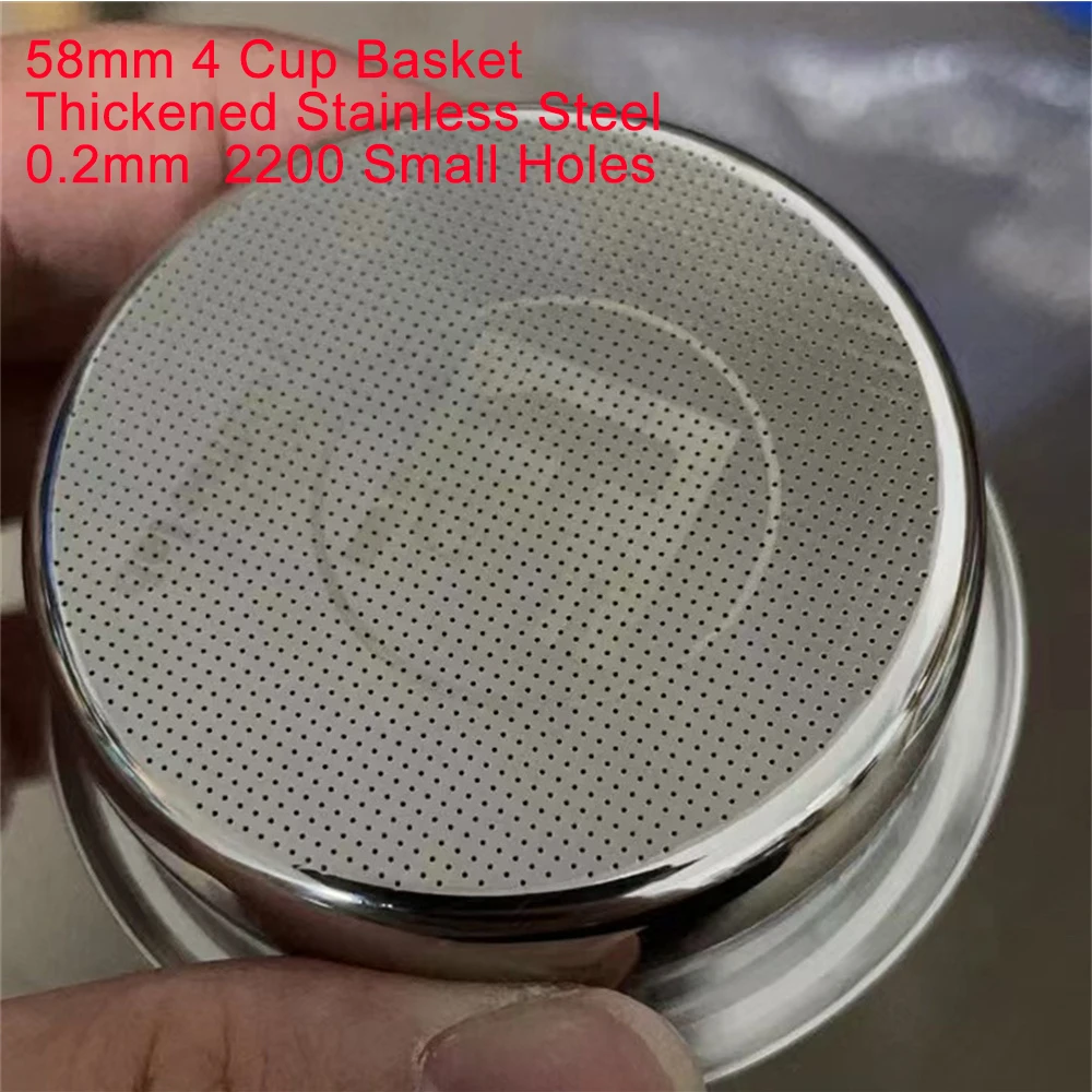 PCL-Thickened-58mm-4-Cup-1mm-2200small-holes-Filter-Replacement-Filters ...