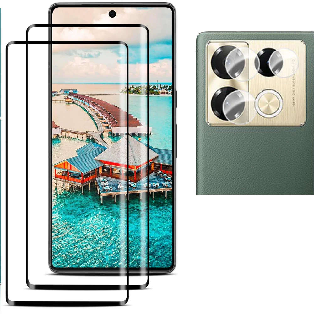 3D Curverd Glass For Infinix Note 40 Pro Tempered Glass Screen ...