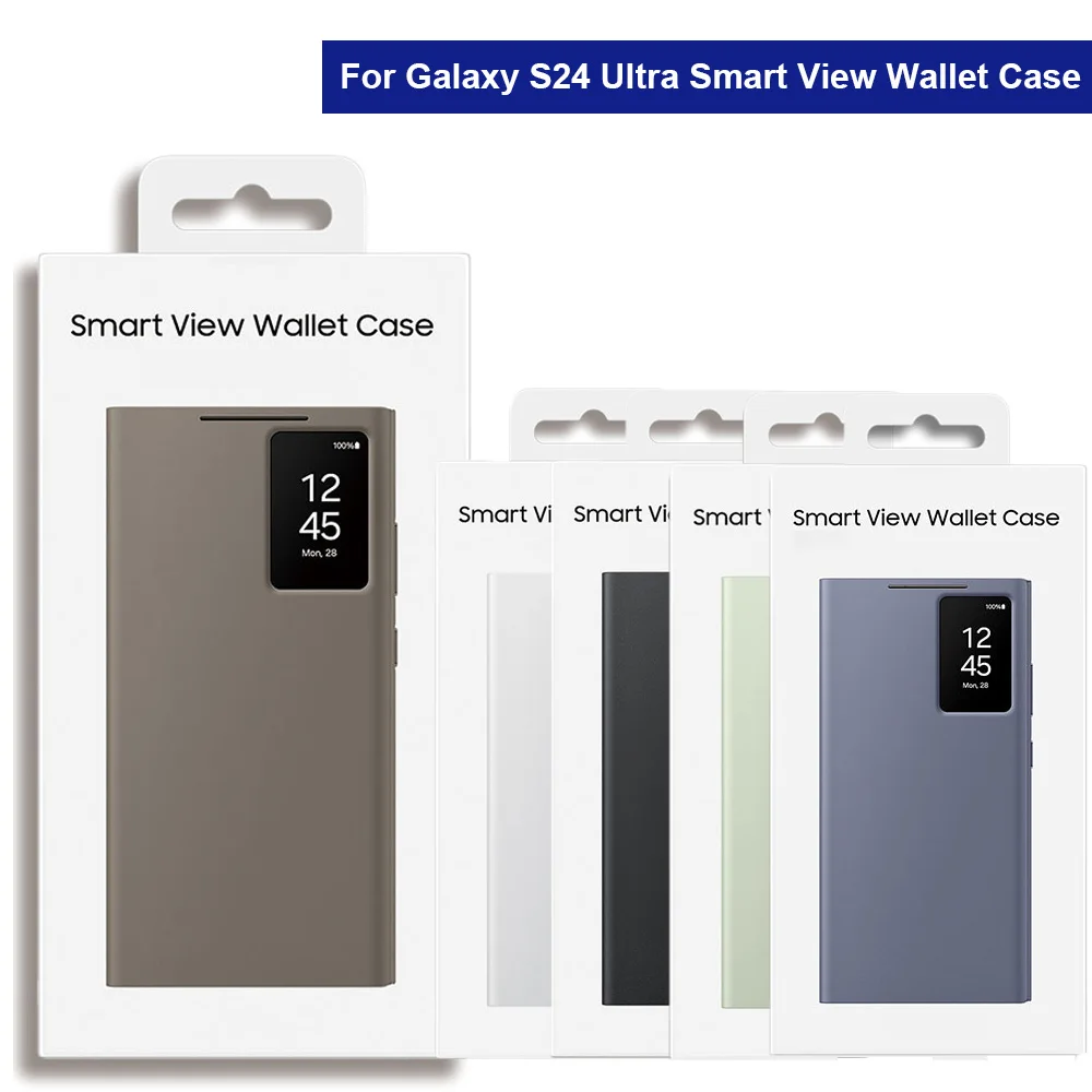 Original-Smart-View-Wallet-Case-para-Samsung-S24-Ultra-5G-Smart-View ...