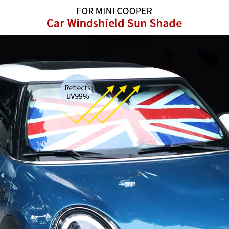 Car Windshield Sunshade Cover Blocks UV Ray Reflector For Mini Cooper ...